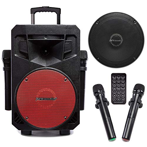 Pure Acoustics PA System Speaker with LED Party Lights and self ...
