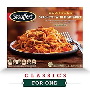 Stouffer's, Frozen Spaghetti with Meat Sauce, 12 oz (Frozen): Amazon ...