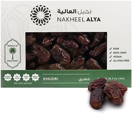 Nakheel Alya Khudri Dates, 1kg | Vegan, Non-GMO, and Gluten-Free price ...