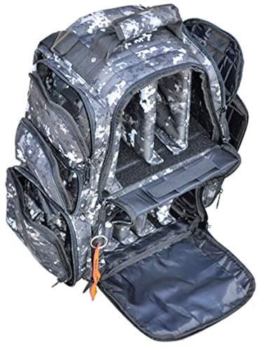 Explorer Tactical Rangemaster Gun Range Bag Backpack (Dark Black Camo ...