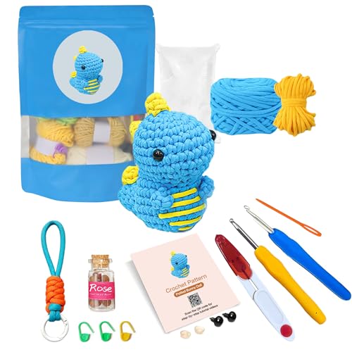 MOOLSUN Cute Animals Crochet Kits for Beginners - Crocheting Starter ...