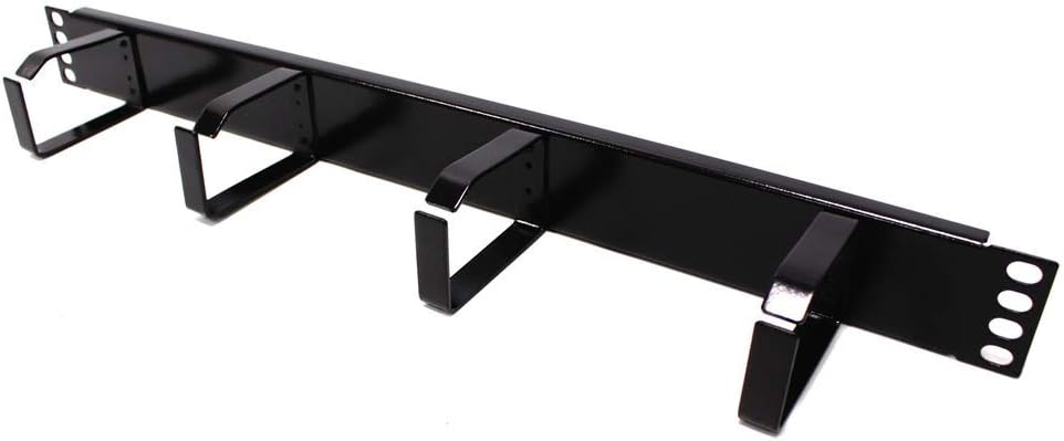 RackMatic - Pannello passacavi per rack 19" 1U con 4 anelli per la ...