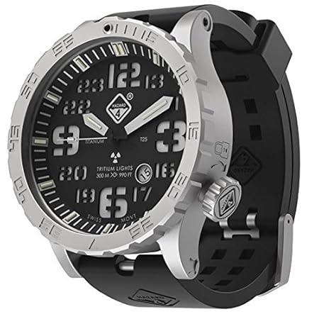 HAZARD 4 Heavy Water Diver(TM) BlackTie: Titanium Tritium Dive-Watch ...