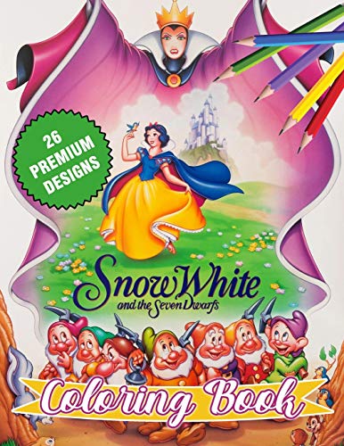 Snow White Coloring Book: Great Coloring Book For Kids and Adults ...