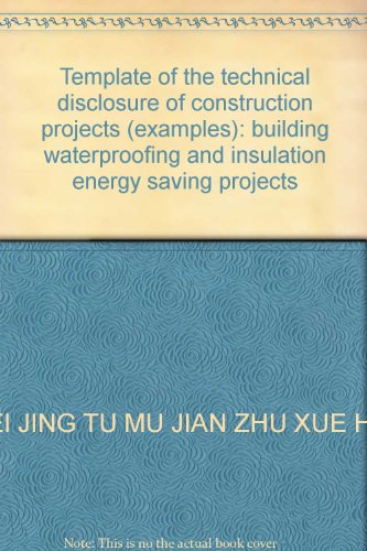 Template of the technical disclosure of construction projects (examples ...