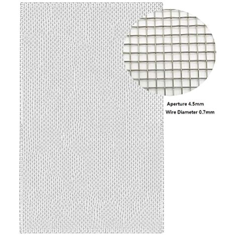 30cmX60cm 4.5mm Hole- Metal Mesh Sheet Window Screen Mesh 12X24 ...