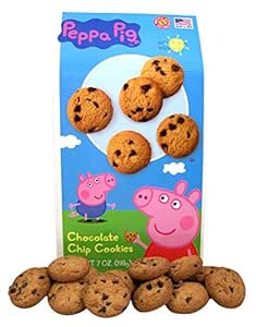 Peppa Pig Mini Chocolate Chip Cookies Snacks for Kids, 7 oz: Amazon.com ...