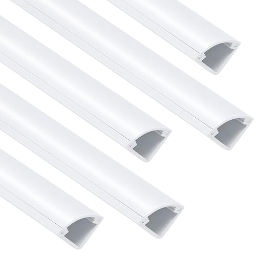 ZhiYo 85in Corner Cable Concealer, Corner Cord Hider for One Cord, Wire ...