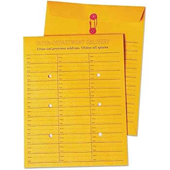 Amazon.com : Quality String-Tie Jumbo Size Inter-Department Envelopes ...