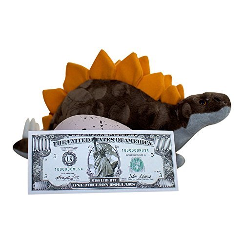 Buy Plush Stegosaurus Dinosaur Den by Animal 3 piece set with Hatching ...