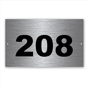 Number plate 208 Room, Hotel, Hospital, Lodge, College, Library, Rack ...