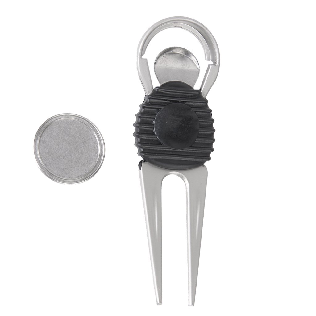 Golf Divot Repair Tool with Ball Marker---Silver: Amazon.co.uk: Sports ...