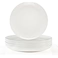 Amazon.com | HAKEEMI Dinner Plates Set of 12, 10-1/2 inch Glass Salad ...