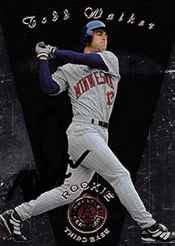 Todd Walker autographed baseball card (Minnesota Twins) 1997 Pinnacle ...