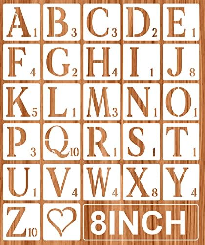 Large Letter Stencils 8 Inch Alphabet Stencils Reusable Stencil Letters ...