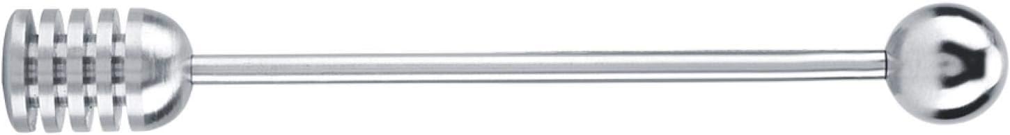 Raguso Stainless Steel Mixing Stick Honey Scoop Food Dipper with Groove ...