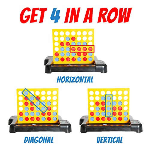 4 in A Row Connect Game, Link 4 to Score Electric Board Game | Line Up ...