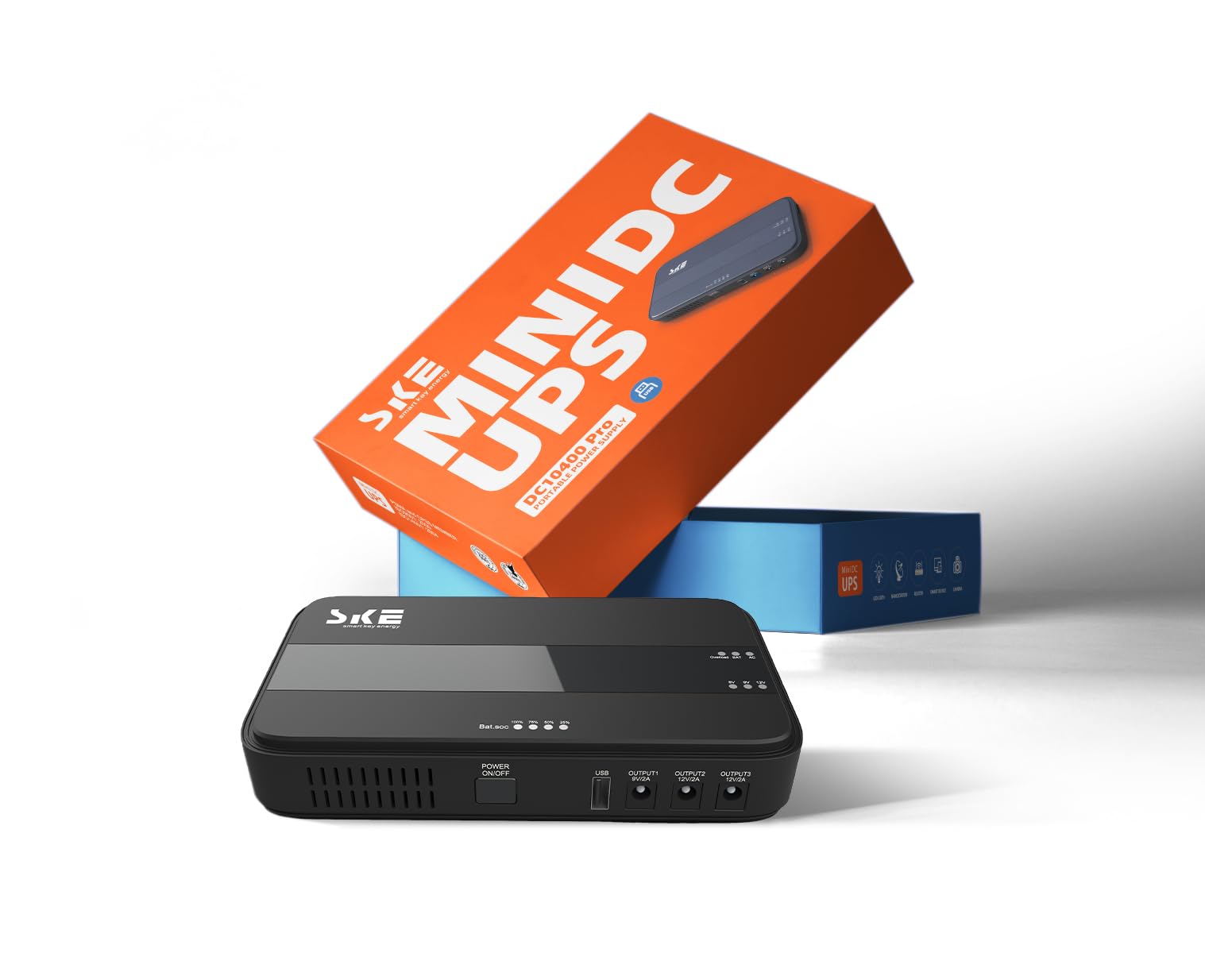 Mini UPS Battery Backup 10400mAh 38.48Wh,Output USB 5V/2A and DC 12V/2A,Home Small UPS Power ...