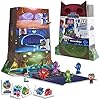 PJ Masks Night Time Micros Mystery HQ Box Set, Collectible Hidden Mini ...