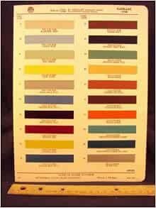 1955 CADILLAC Paint Colors Chip Page: General Motor Corporation: Amazon ...