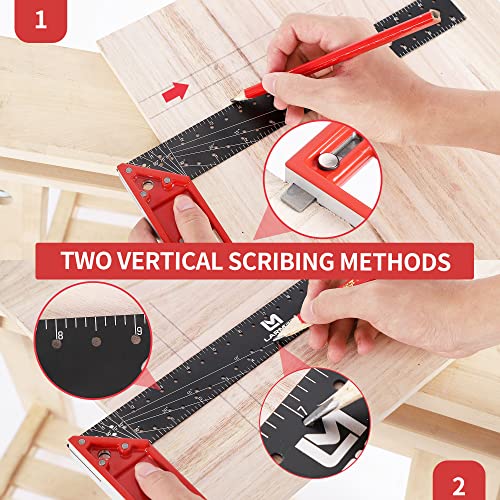 Rafter Square 7 Inch and Framing Square 12 Inch Carpenter Square Set ...