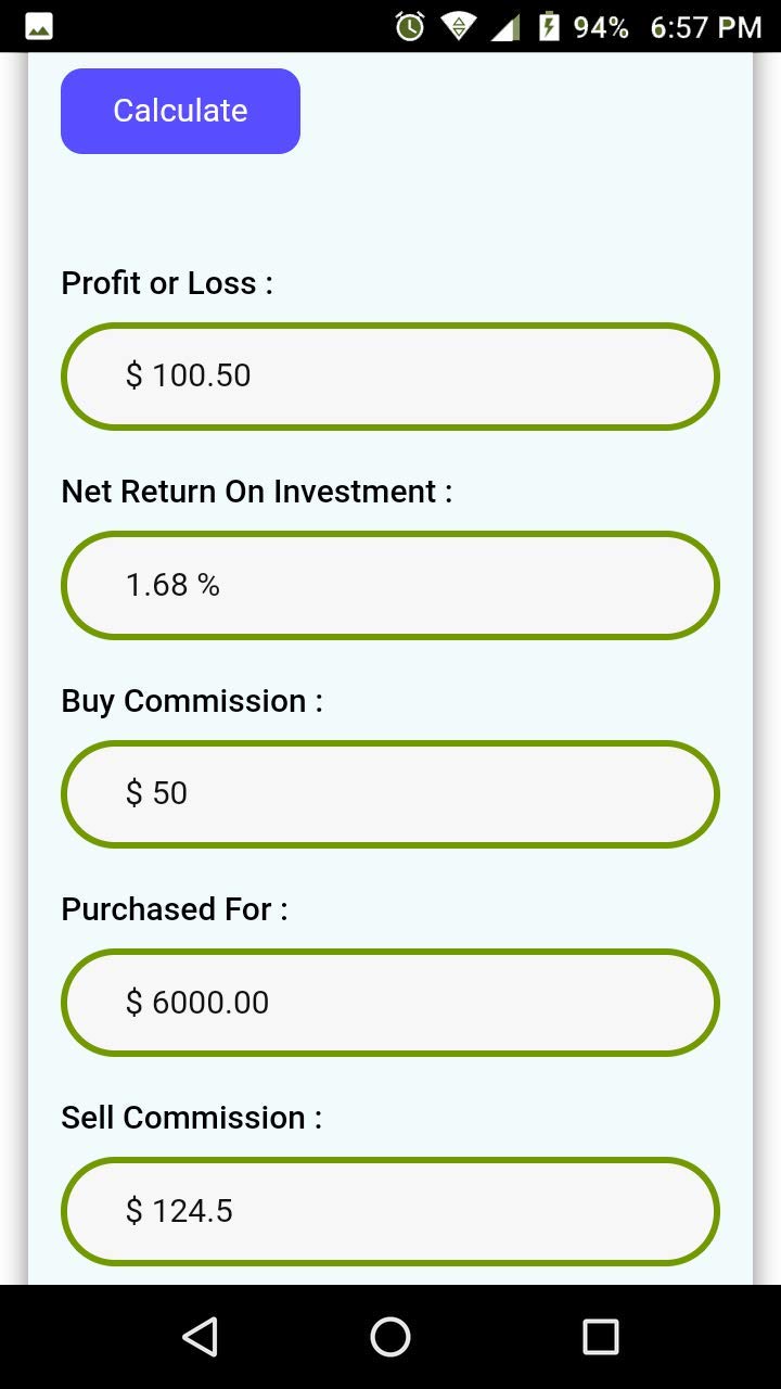 Stock Profit Calculator:Amazon.in:Appstore for Android