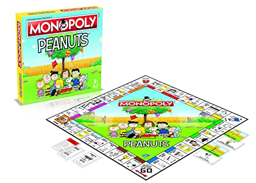 Peanuts Monopoly Board Game, Join Charlie Brown and Advance to The Ice ...
