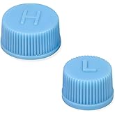 Amazon.com: 2PCS Car Air Conditioner Dust Valve Caps,Blue Car AC Low ...