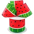 Amazon.com: 10 Yards 2.5 Inch Watermelon Ribbon Decorative Fruit ...
