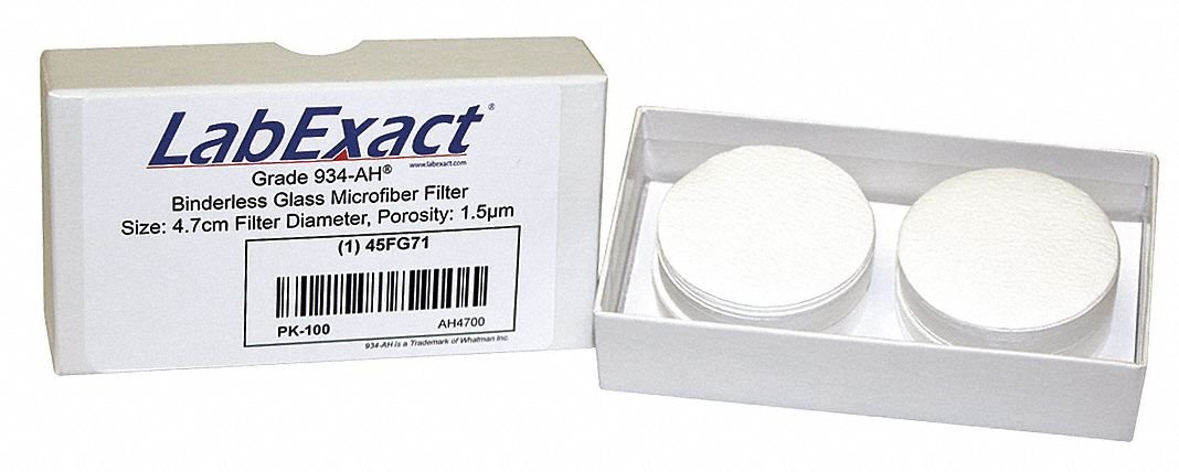 Glass Microfiber Filter, 47mm dia., PK100: Amazon.com: Industrial ...