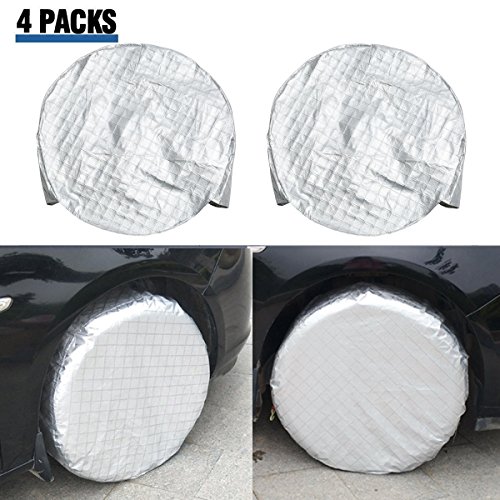 Tire Covers for RV Wheel ELUTO Set of 4 Motorhome Wheel Covers ...