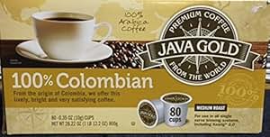 Amazon.com: Java Gold 100% Colombian Medium Roast Coffee (For Use in ...