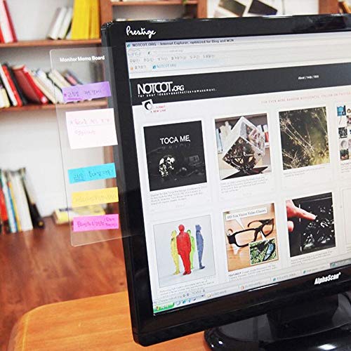 2 Pack Monitor Memo Board,Notepad Message Board,Computer Screen Sticker ...