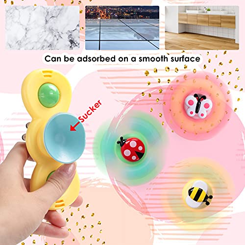 DOTSOG 3PCS Insect Spin Spinners Toys,3pcs Suction Cup Spinning Toy ...