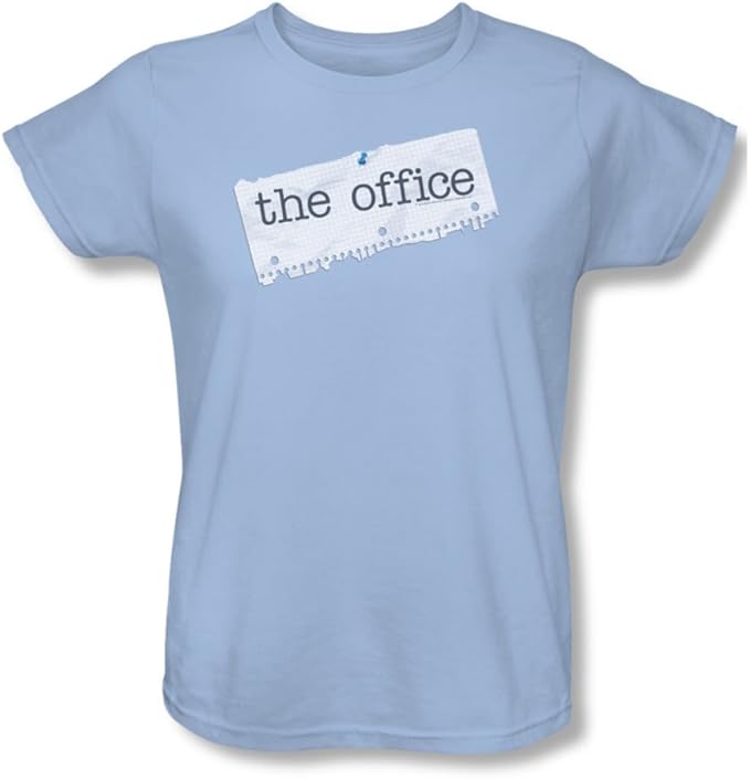 The Office - Womens Paper Logo T-Shirt, XX-Large, Light Blue: Amazon.ca ...