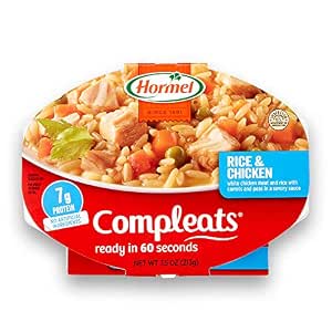 Amazon.com : HORMEL COMPLEATS Rice & Chicken Microwave Tray, 7.5 Ounces ...