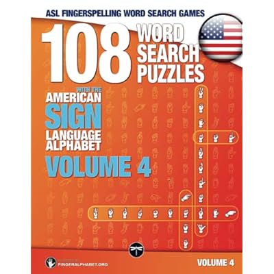 ASL Fingerspelling Word Search Games - Volume 4: 108 Puzzles with ASL ...