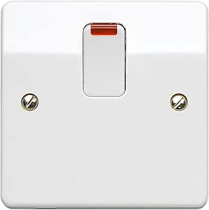 MK K5423WHI 20 amp Double-Pole Switch with Neon: Buy Online at Best ...