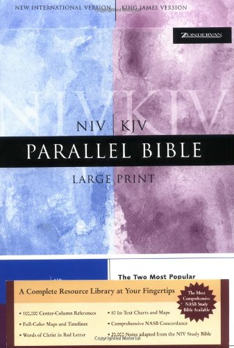 NIV/KJV Parallel Bible, Large Print: Zondervan: 9780310929956: Amazon ...