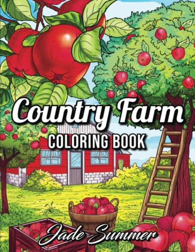 Amazon.com: Country Farm Coloring Book: An Adult Coloring Book with ...