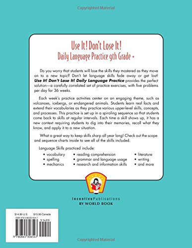 Daily Language Practice 9th Grade Use It Don t Lose It Pricepulse Daily Language Practice 9th Grade Use It Don t Lose It Pricepulse