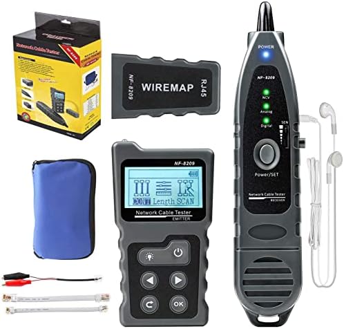 NOYAFA NF-8209 Network Cable Tester ethernet Tester with PoE NCV Multi ...