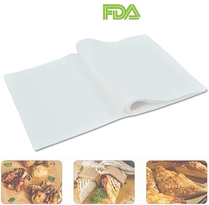 100 feuilles papier de cuisson sulfurisé pour la cuisine, cuire ...