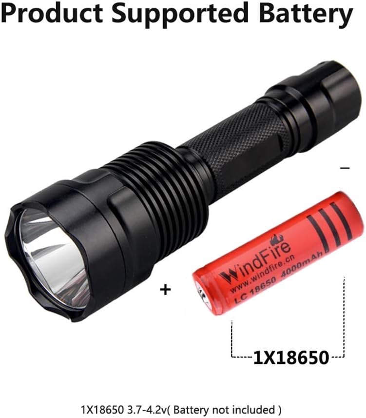 Green Hunting Torch, 500 Lumen 250 Yards LED Green Light Flashlight ...