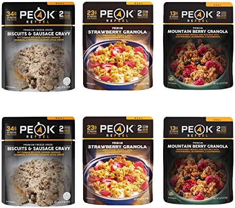 Peak Refuel Breakfast Variety 6 Pack | Premium Freeze Dried Camping ...