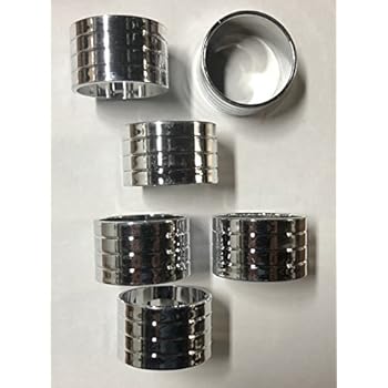 Amazon.com: Silver Plastic Napkin Rings - set of 6: Home & Kitchen