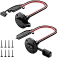Amazon.com: SAE Connector Power Socket Sidewall Port, 2 Pack 10AWG ...