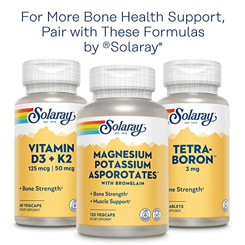 SOLARAY Calcium & Magnesium Citrate 2:1 Ratio w/Vitamin D-3, Healthy Bones, Muscle & Nervous ...