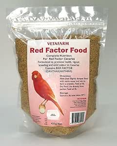 Amazon.com : Vetafarm Red Factor Canary Food 450 g : Pet Food : Pet ...