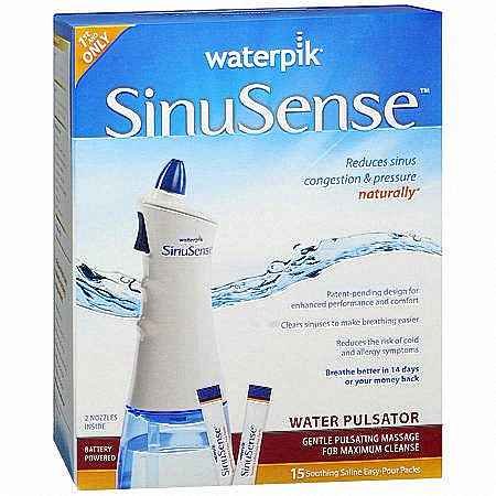 Waterpik SWI 615 Sinusense Water Pulsator Includes 15 Soothing Saline ...